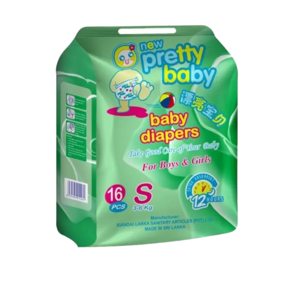 Pretty Baby Diapers - Small 16pcs - KiyaGo